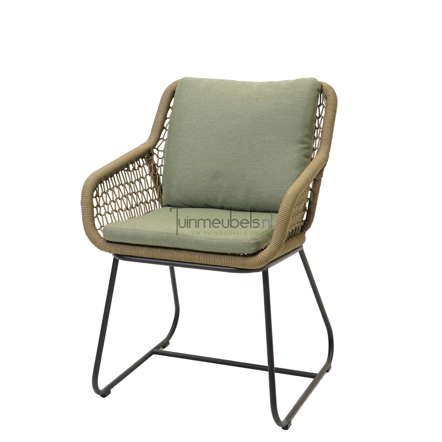 Dining Tuinstoel Portofino Olijf Groen Touw Stoel Buiten Tuin Vita ...