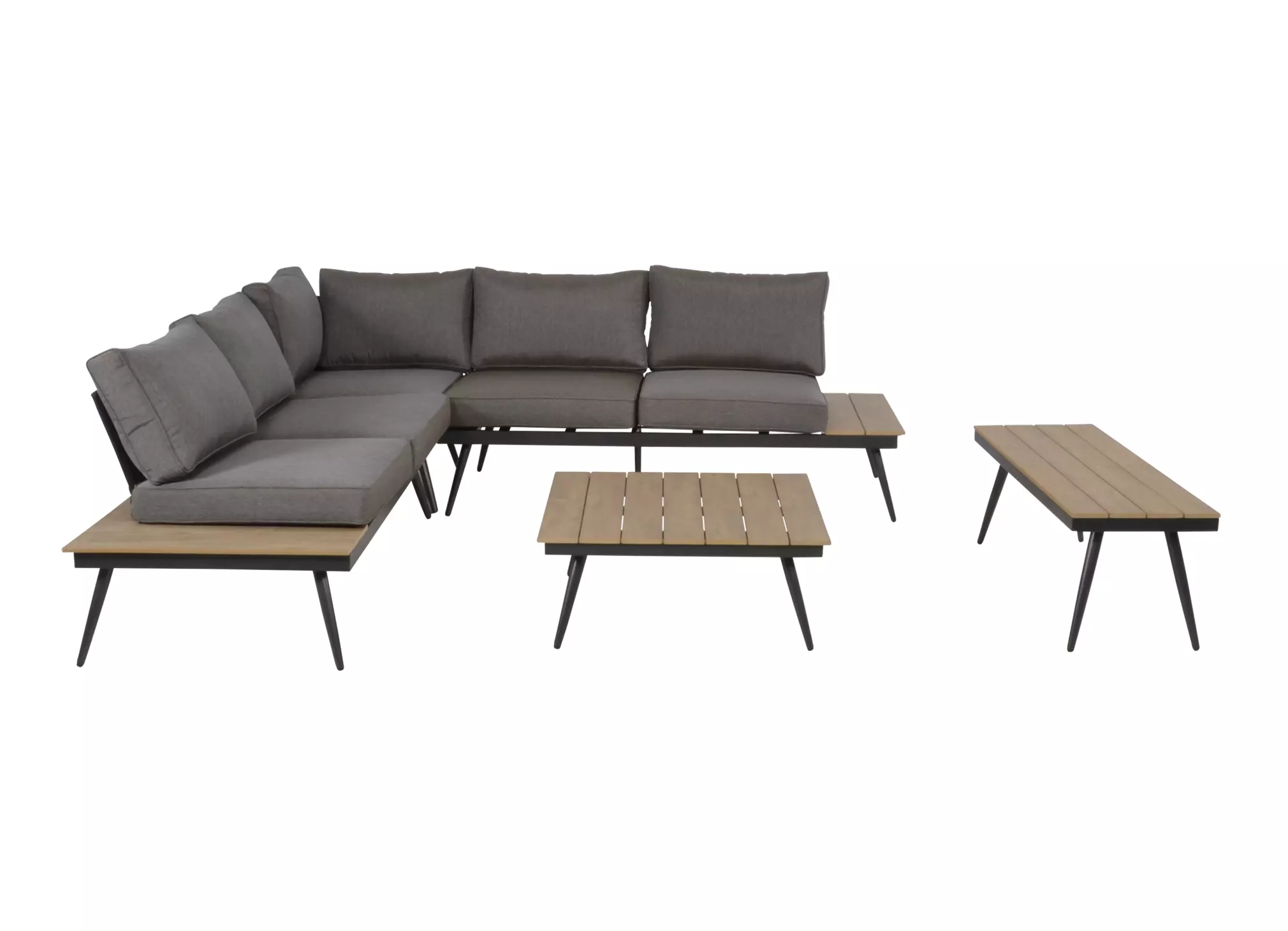 Loungeset Hoekbank Arezzo Antraciet Bank Buiten Tuin Lesli Living ...