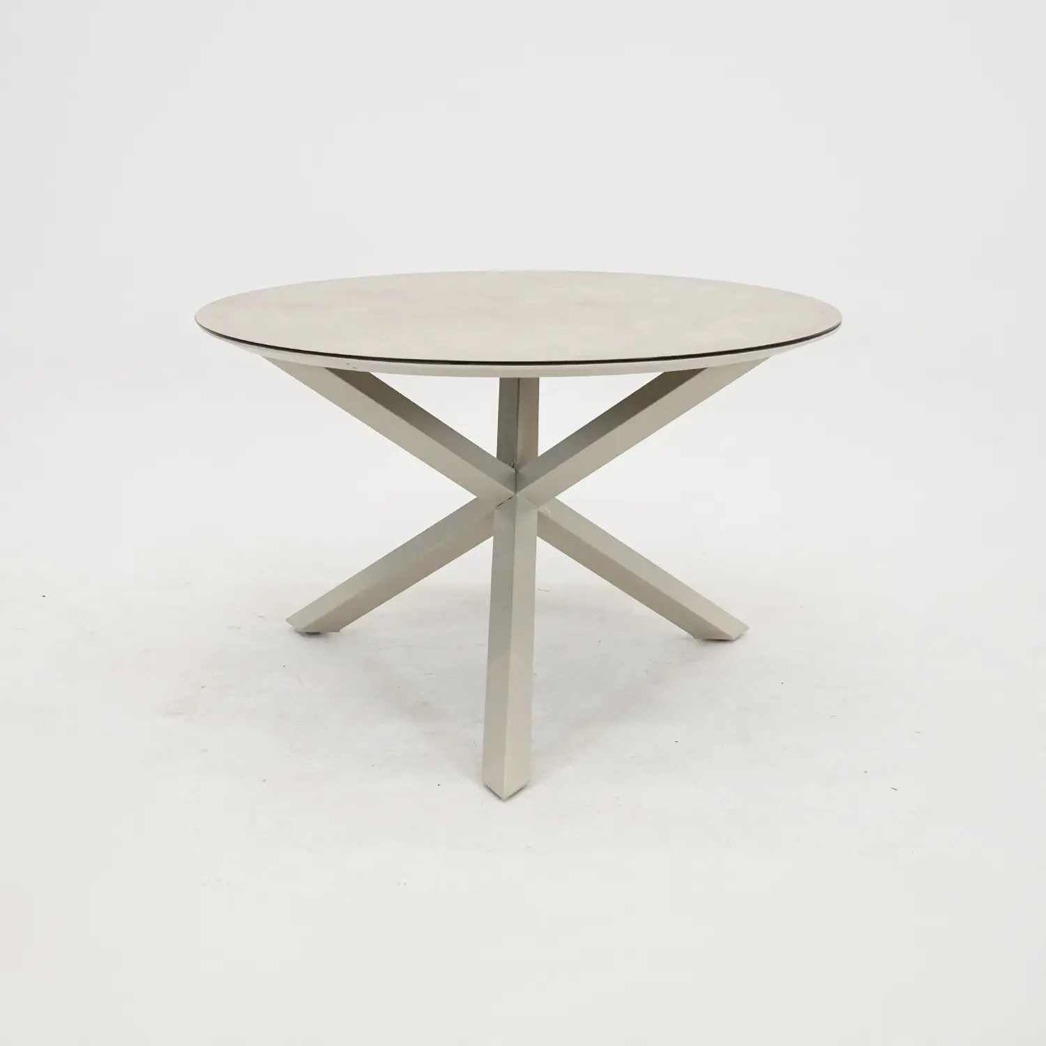 Tuintafel Rotonda 120 cm crème - Tuinmeubels.nl